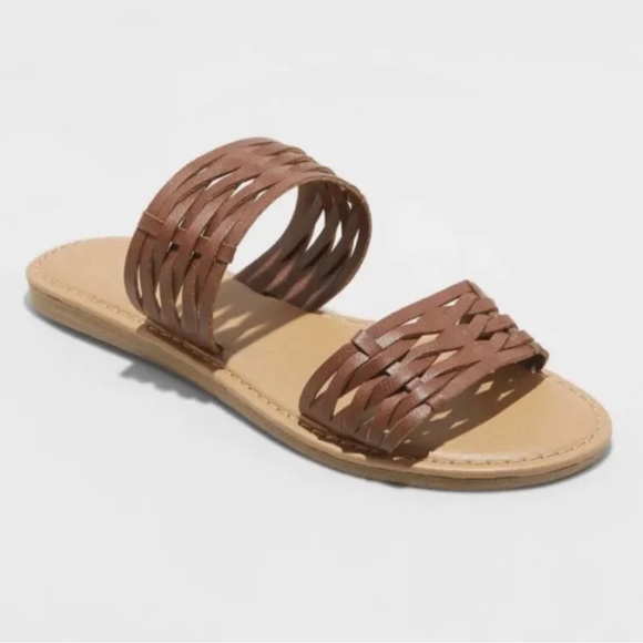 Universal Thread | Shoes | Universal Thread Addie 2 Band Slide Sandals ...